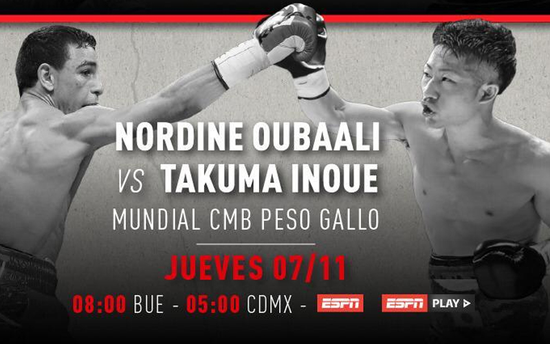 ESPN will broadcast Oubaali vs. fighting. Inoue - Inoue vs Filipino ...