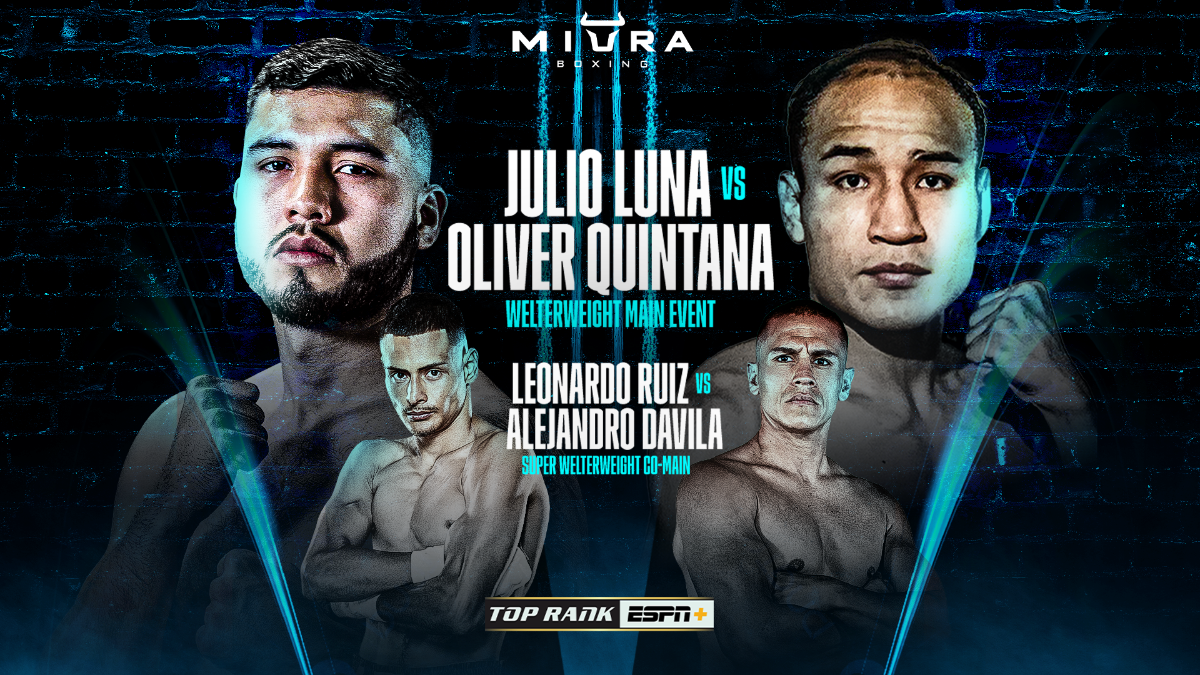 Julio Luna-Oliver Quintana Welterweight Battle to Stream LIVE ...