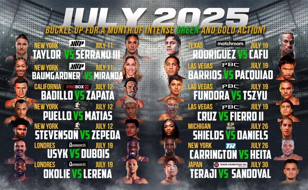 Blazing July! Buckle up for a month of intense Green and Gold Action ...