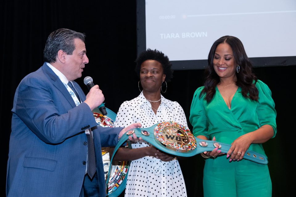 Tiara Brown Receives WBC Belt in Las Vegas - World Boxing Council