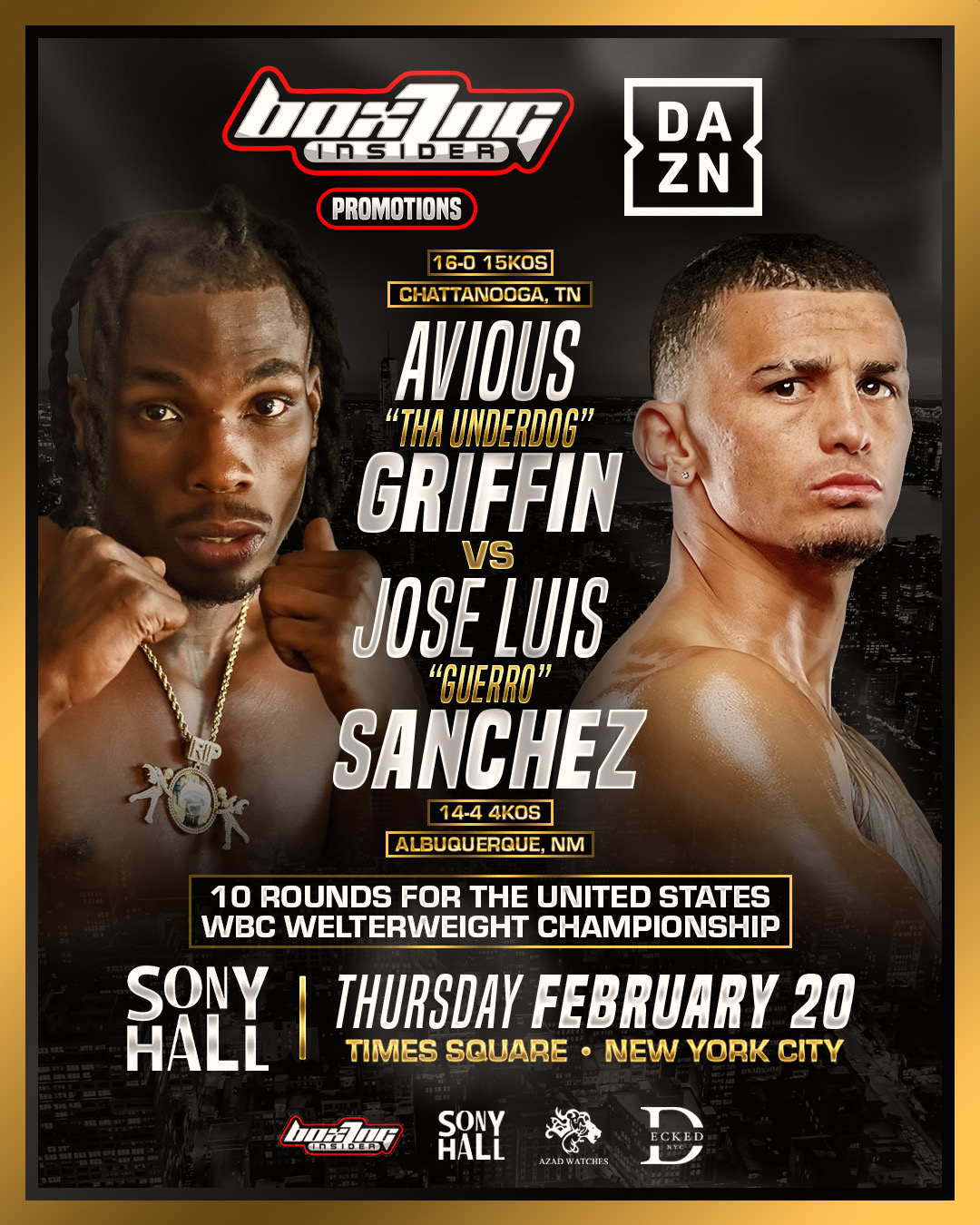 Avious Griffin return to NYC Thursday Night in Times Square - World ...