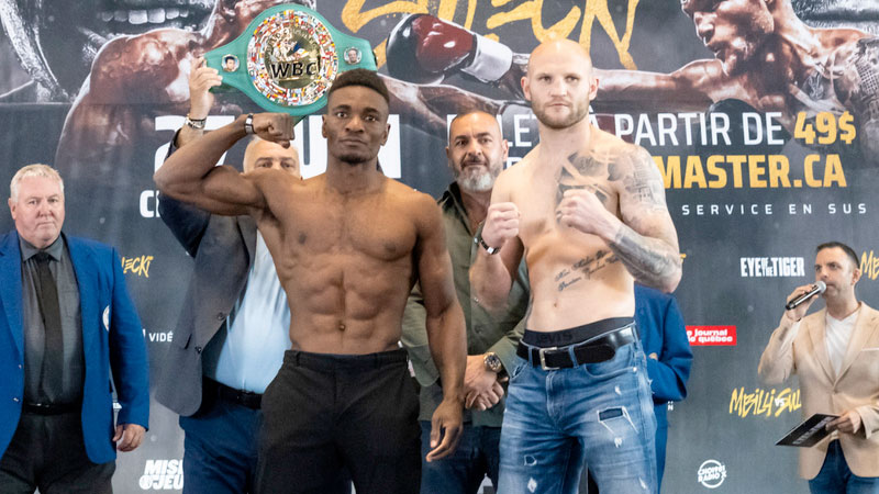 Christian Mbilli and Maciej Sulecki Make Weight - World Boxing Council