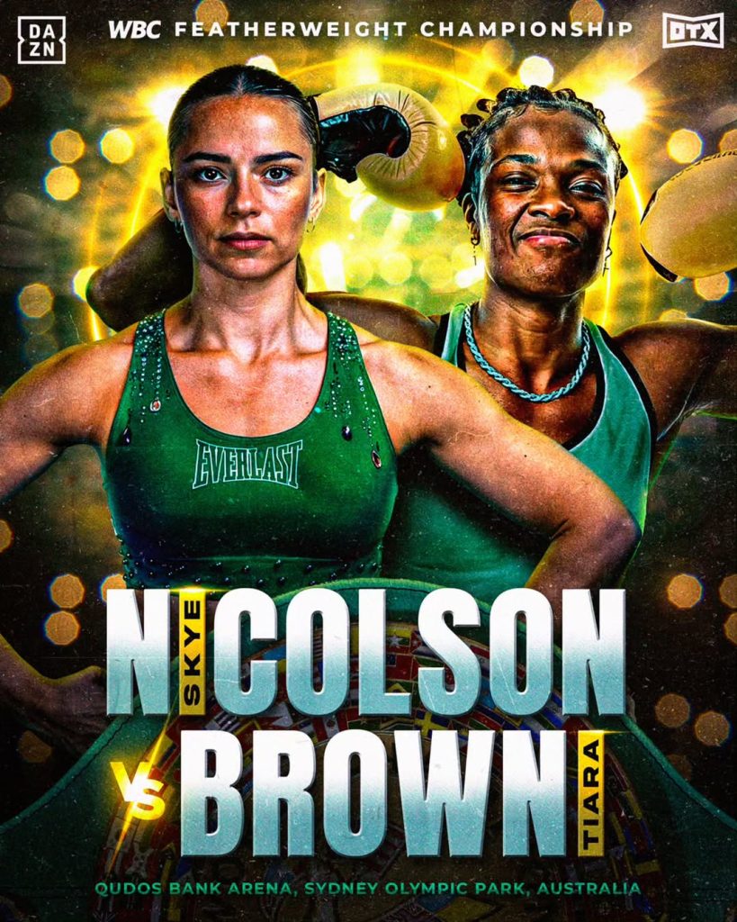 Where to watch Skye Nicolson vs Tiara Brown? - World Boxing Council